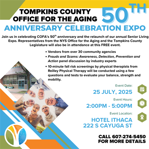 TC Office for the Aging's 50th Anniversary and Senior Living Expo | Tompkins County